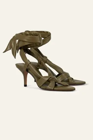 Ba&sh Covilla Heeled Sandals - Green