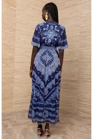 Hale Bob Alitzel Chiffon Maxi Dress - Black