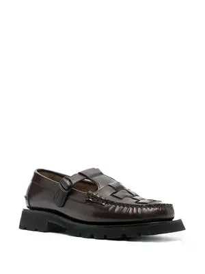 Hereu Soller Interwoven-design Leather Loafers