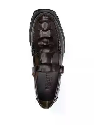 Hereu Soller Interwoven-design Leather Loafers