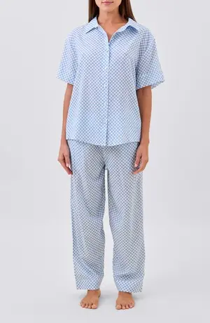 PAPINELLE Anais Cotton Blend Pajamas - Clear Sky