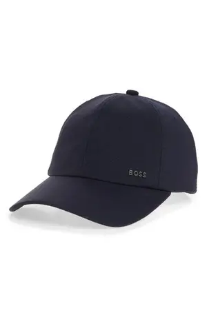 BOSS Virgin Wool-blend Baseball Cap - Dark Blue