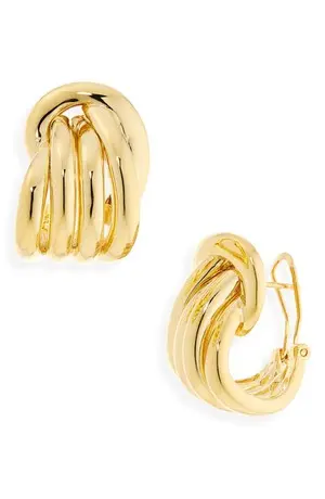 Shashi Margaux Hoop Earrings - Gold