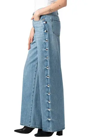 Blanknyc Franklin Studded Barrel Leg Jeans