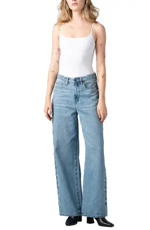 Blanknyc Franklin Studded Barrel Leg Jeans