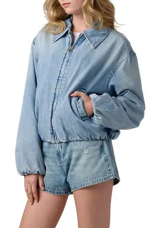 Blanknyc Denim Bomber Jacket