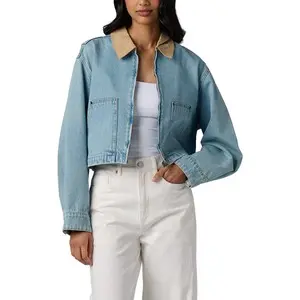 Blanknyc Denim Crop Chore Jacket