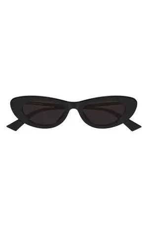Bottega Veneta 51mm Cat Eye Sunglasses - Black