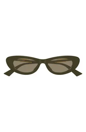 Bottega Veneta 51mm Cat Eye Sunglasses - Green