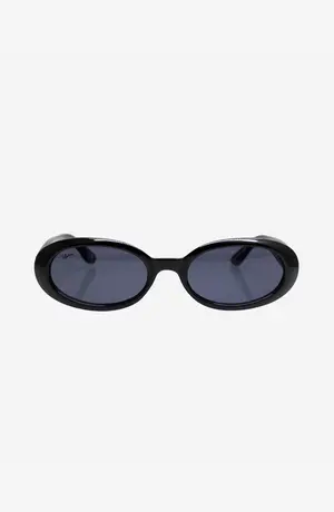 REALITY EYEWEAR Reality Eyewear Eternal Orbit Oval Tortoiseshell Sunglasses Black