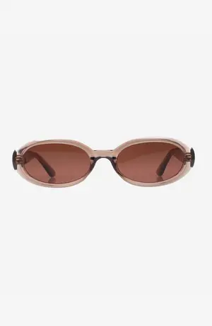 REALITY EYEWEAR Reality Eyewear Eternal Orbit Oval Tortoiseshell Sunglasses Grey Mocca