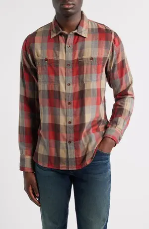 Ag Mason Plaid Button-up Work Shirt