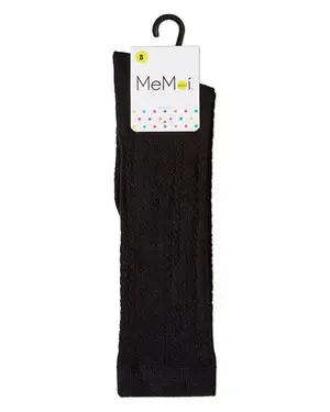 MEMOI Diamond Patterned Knee High Socks