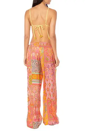MAAJI Boho Damask Marsala Cover-up Pants