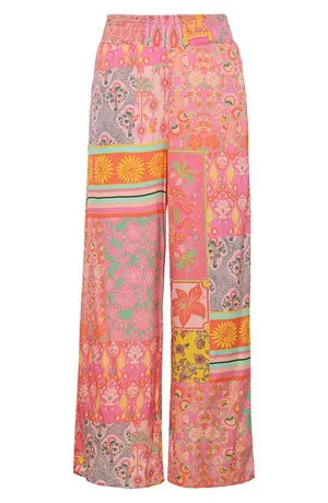 MAAJI Boho Damask Marsala Cover-up Pants
