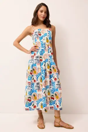 MARIE OLIVER Dixon Midi Dress - Postcard