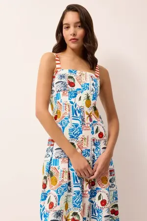 MARIE OLIVER Dixon Midi Dress - Postcard