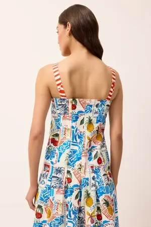 MARIE OLIVER Dixon Midi Dress - Postcard