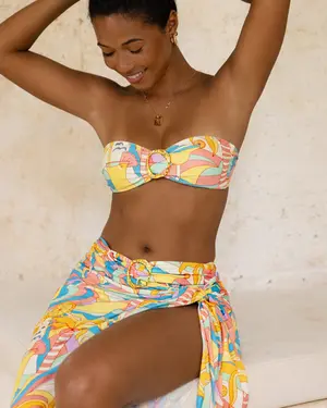 Kenny Flowers The Paradiso Ring Bandeau Bikini Top