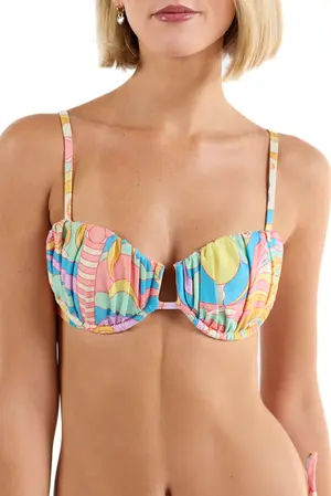 Kenny Flowers The Paradisoclam Shell Bikini Top - Yellow