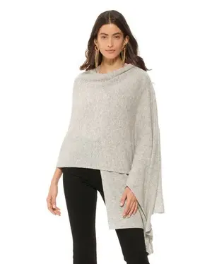 MONTICELLI CASHMERE Pure Cashmere Feather-light Maxi Wrap Stole - Light Grey