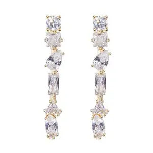 NICKHO REY Julie M Drop Earrings - White/gold