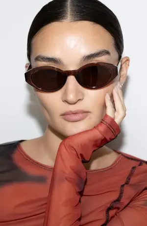 REALITY EYEWEAR The Demi Cat Eye Sunglasses - Mocca