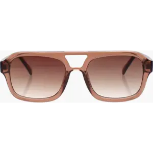 REALITY EYEWEAR Reality Eyewear Runway Aviator Sunglasses Mocca
