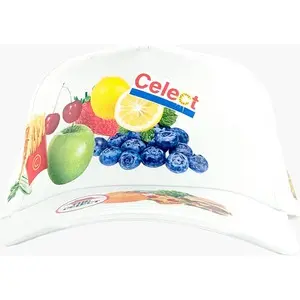 THE CELECT Faux Food Print Cap - White