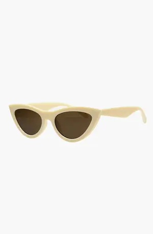 REALITY EYEWEAR Kiss Kiss Sunglasses - Bone