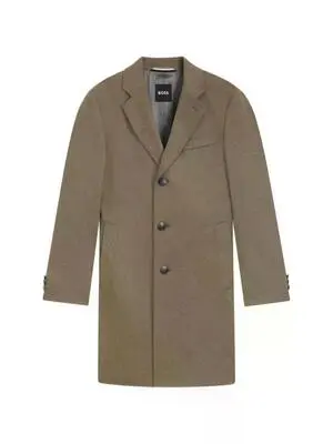 BOSS Buttoned Coat - Brown