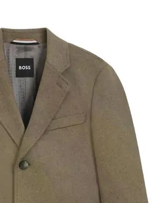 BOSS Buttoned Coat - Brown