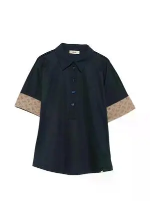 Herno Printed-cuff Polo Top