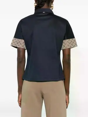 Herno Printed-cuff Polo Top