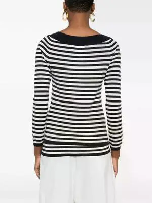 Max Mara Striped Cashmere Sweater