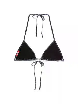 DIESEL® Houndstooth Bikini Top - Black