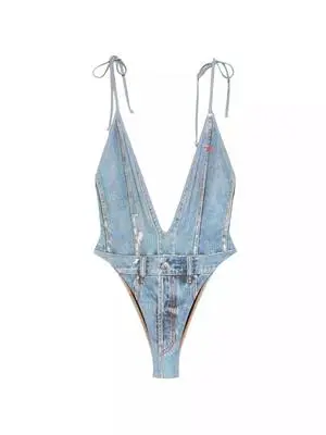 DIESEL Printed One-piece Swimsuit - Blue