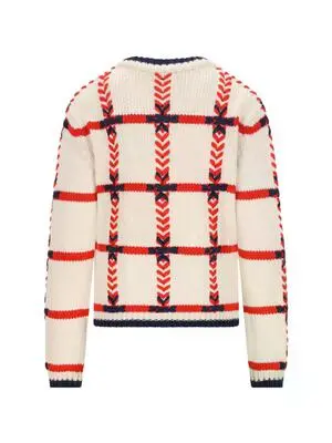 Moncler Jacquard Crew Neck Sweater