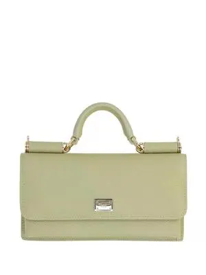Dolce & Gabbana Top-handle Mini Bag With Logo Detail - Green