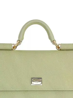 Dolce & Gabbana Top-handle Mini Bag With Logo Detail - Green