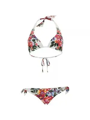 Dolce & Gabbana Floral-print Swimwear - White