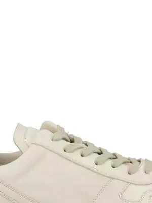 Rick Owens Leather Lace Up Sneakers
