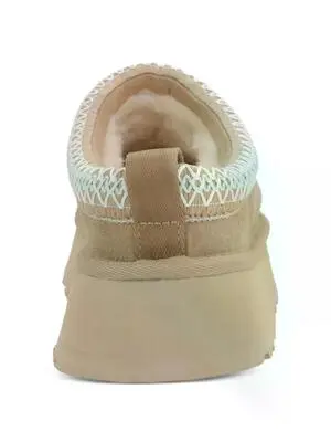 UGG Embroidered-trim Suede Mules - Neutrals