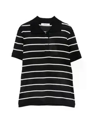 Max Mara Striped Polo Top
