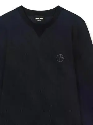 Giorgio Armani Textured Logo Sweater