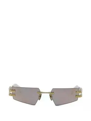 Balmain Logo-detail Rimless Sunglasses