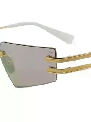 Balmain Logo-detail Rimless Sunglasses