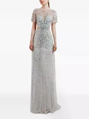 GEMY MAALOUF Beaded Long Dress