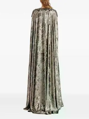 GEMY MAALOUF Metallic Embellished Maxi Dress