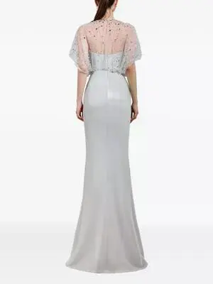 GEMY MAALOUF Beaded Split Maxi Dress